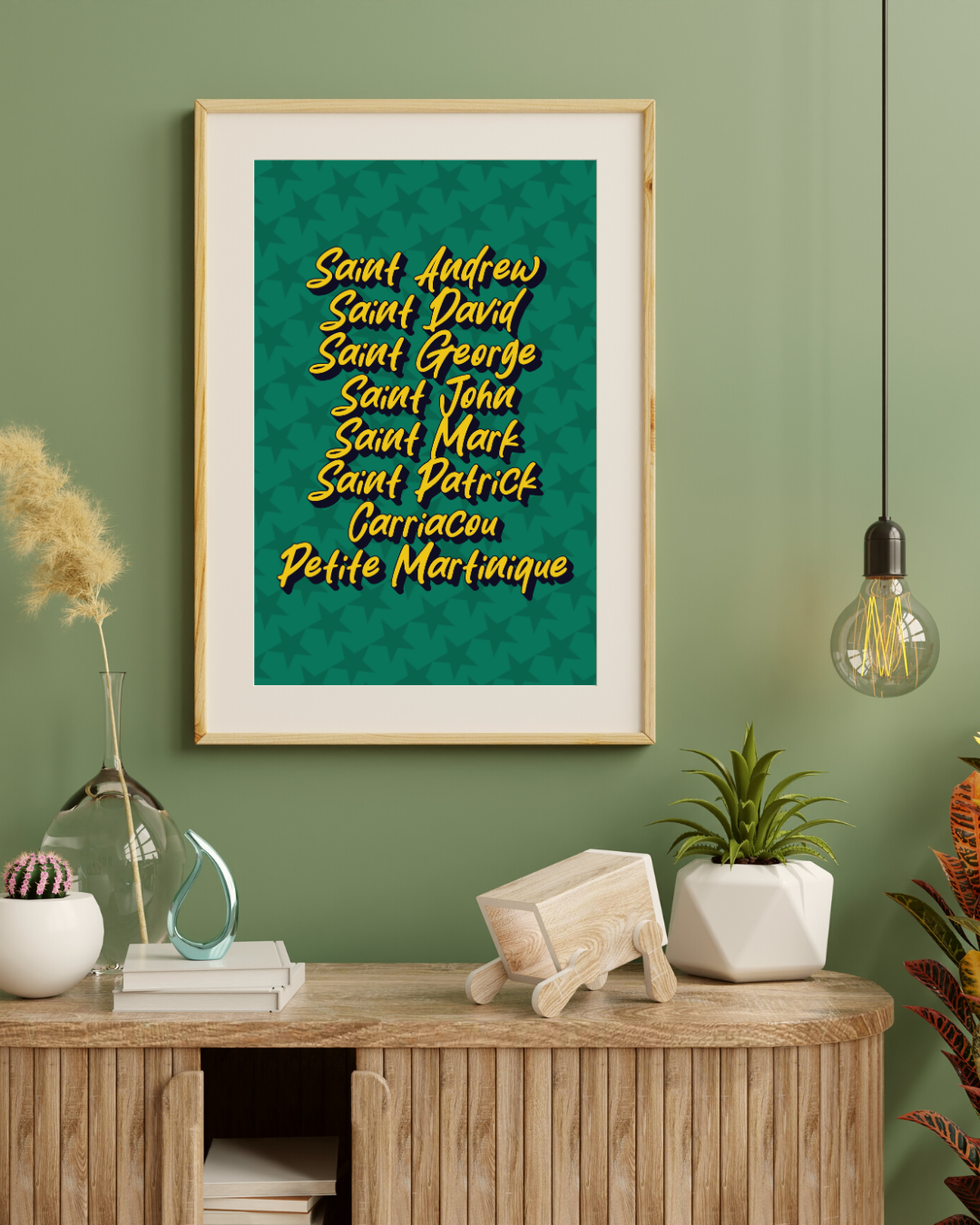 Grenada Parishes Poster Print | Grenadian Wall Art | Caribbean Heritage ...